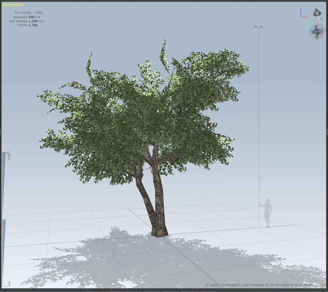 River Birch Tree - 3D Model by pixels90211