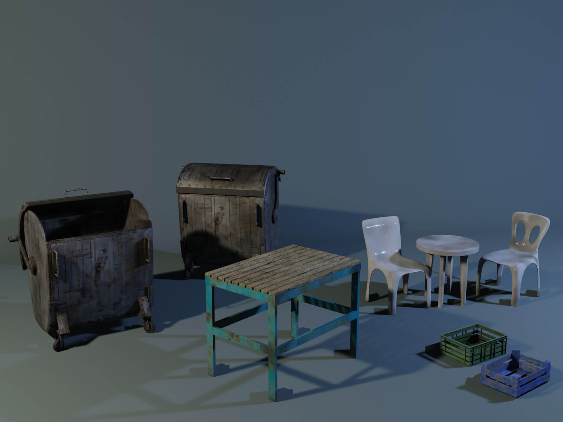 Cyberpunk Mall - 3D Model by PixMoDream