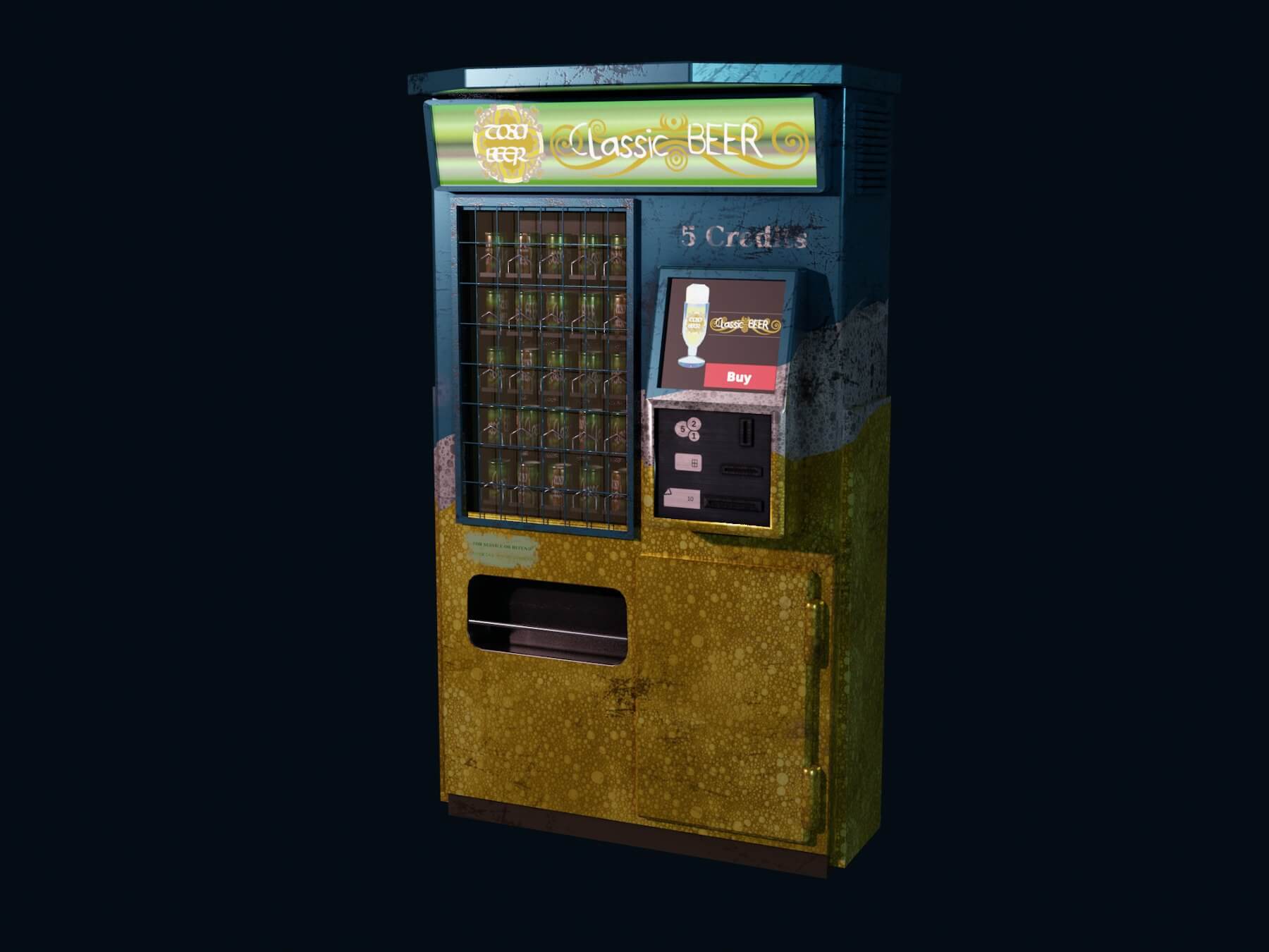 Cyberpunk Vending Machine - 3D Model by PixMoDream