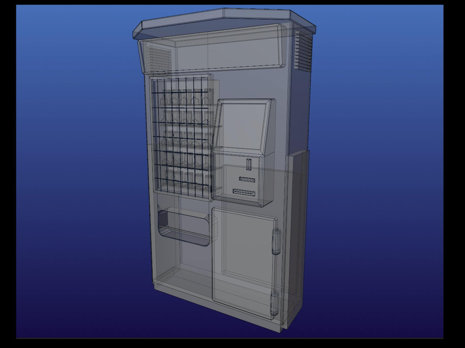Cyberpunk Vending Machine - 3D Model by PixMoDream