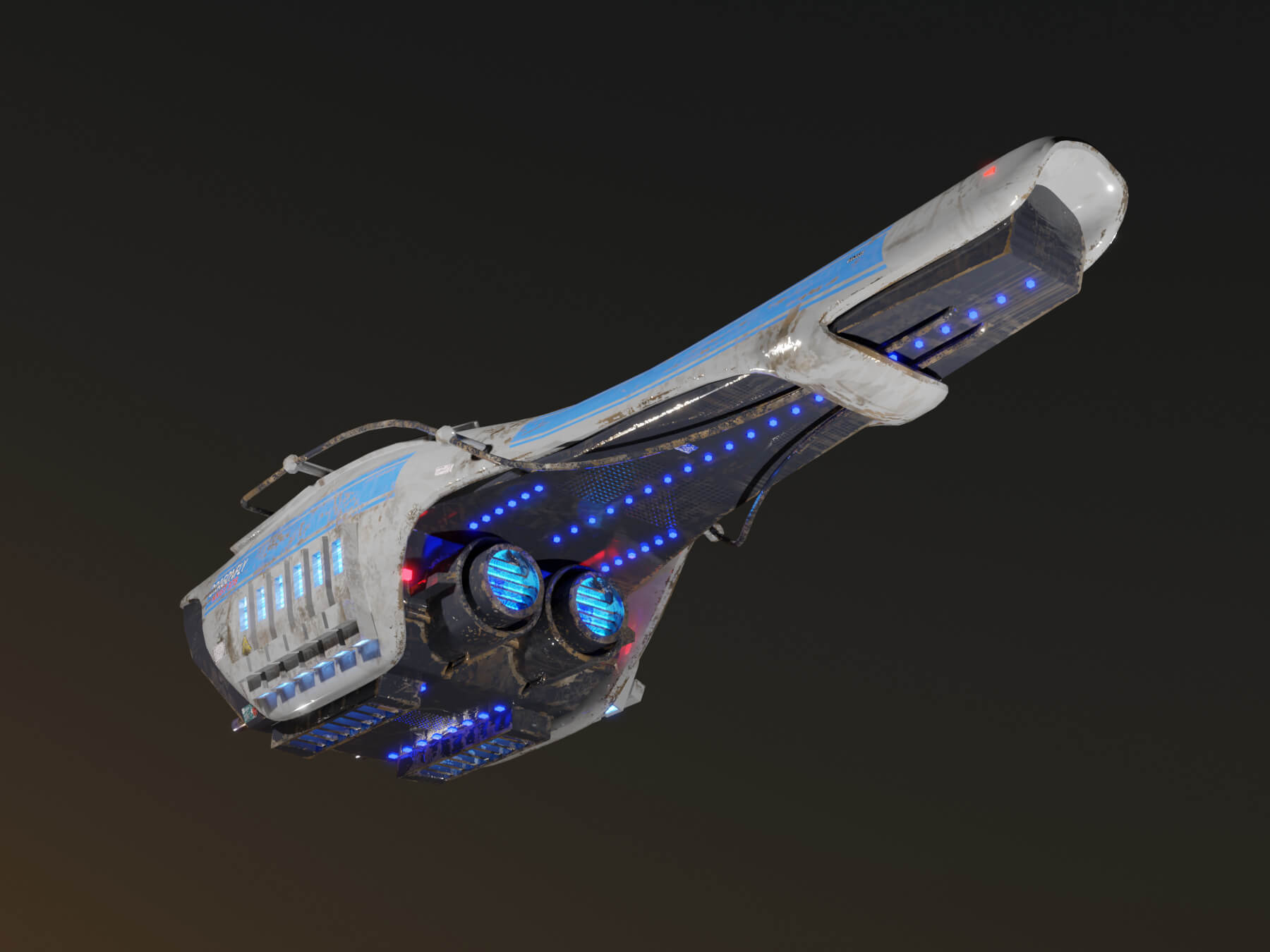 Sci-Fi Drone Dragonfly 3D Model by PixMoDream