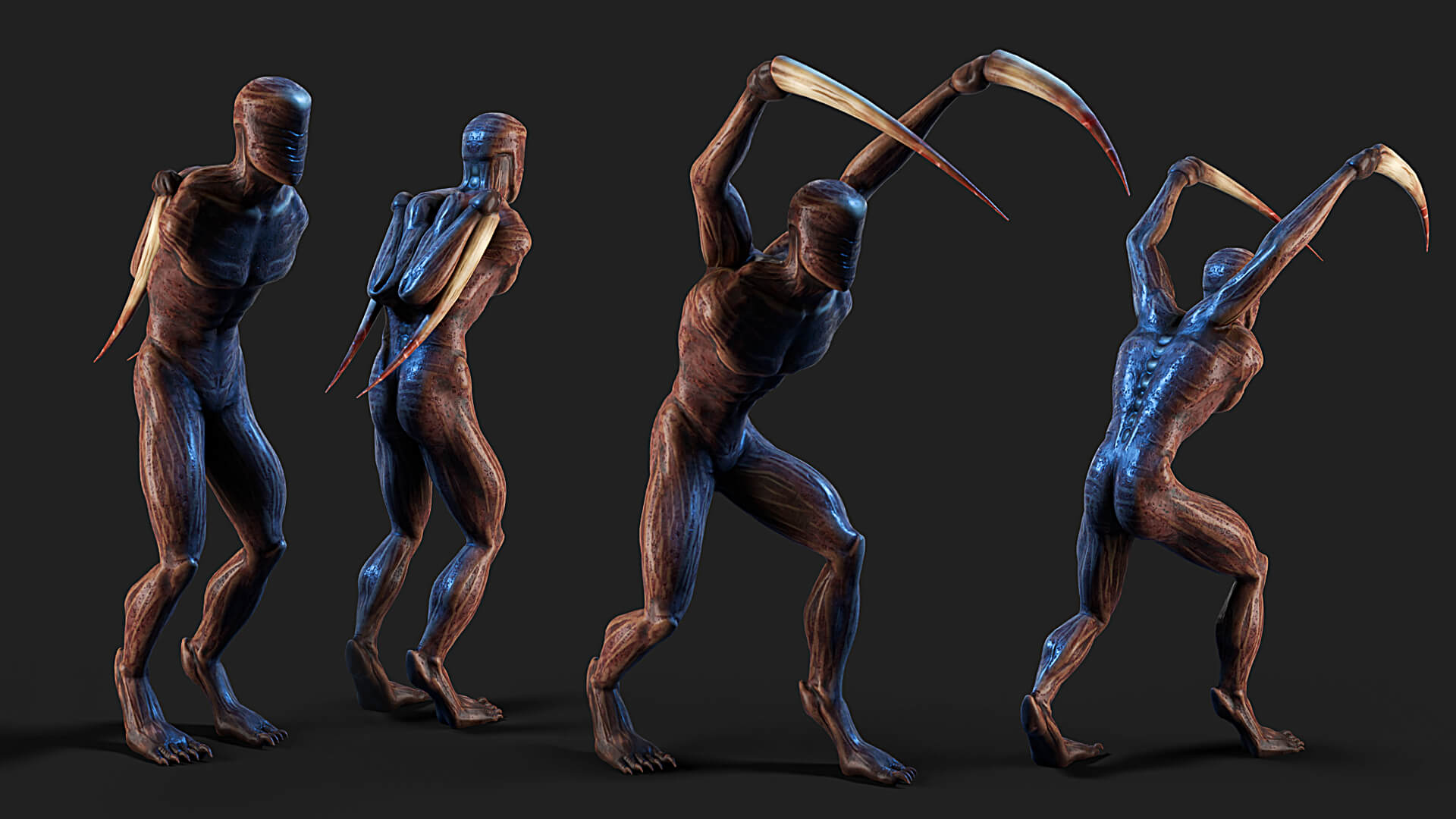 Demon - Horror Character - Animated 3D Model by PizzaAndGames