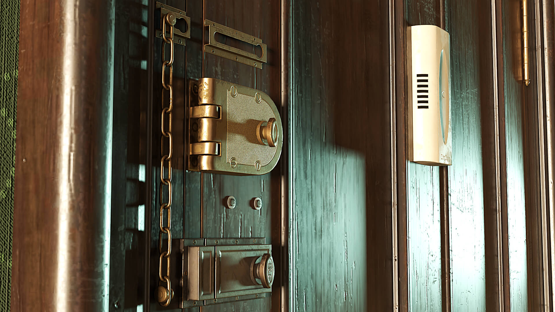 Entrance Door 1900S - Animated 3D Model by PizzaAndGames