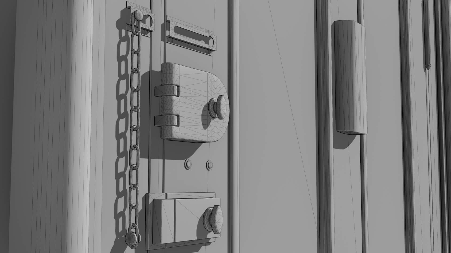 Entrance Door 1900S - Animated 3D Model by PizzaAndGames