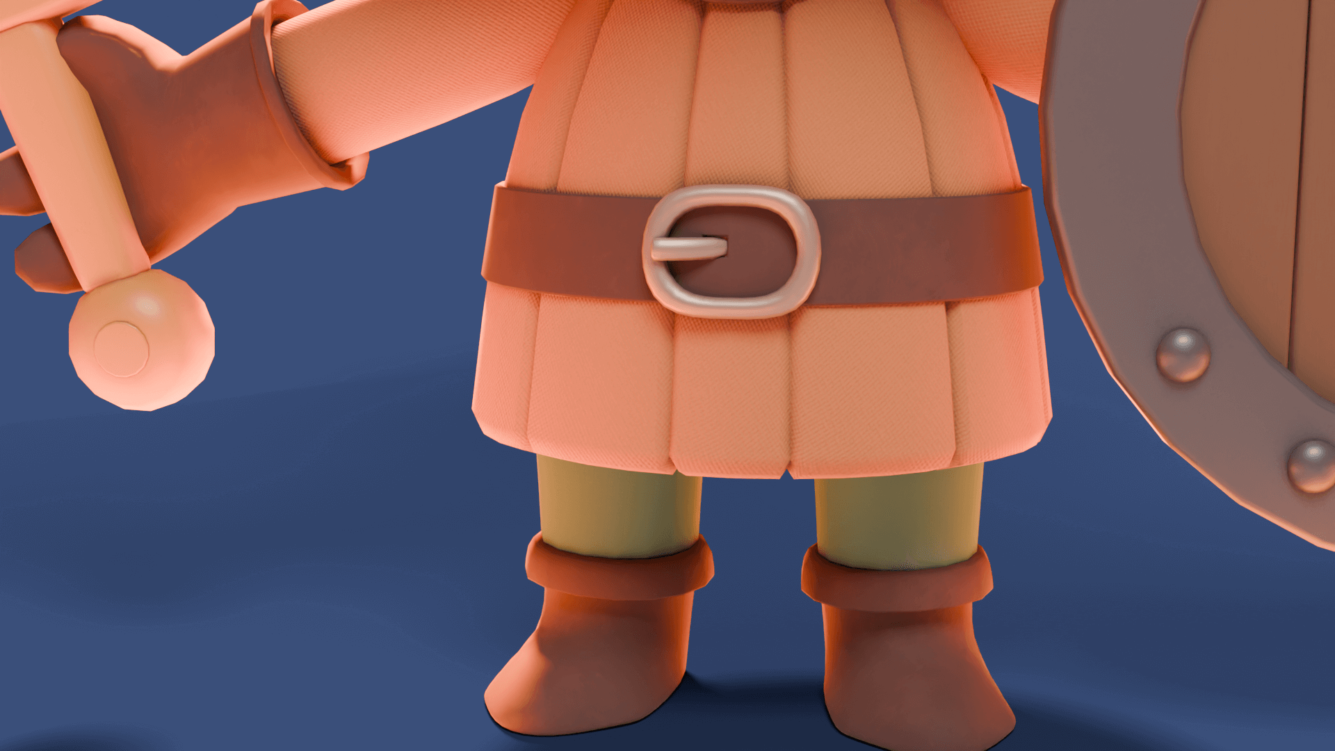 Baby Medieval Character 1 3D Render, Digital Art by PizzaAndGames