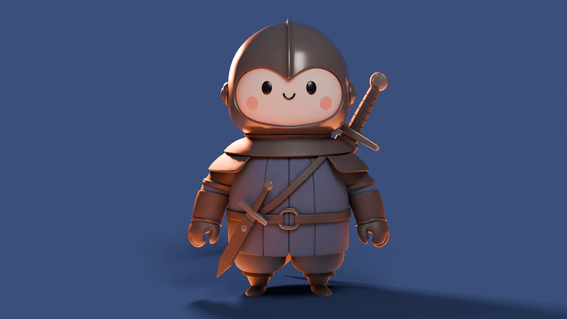 Baby Medieval Character 2 3D Render, Digital Art by PizzaAndGames