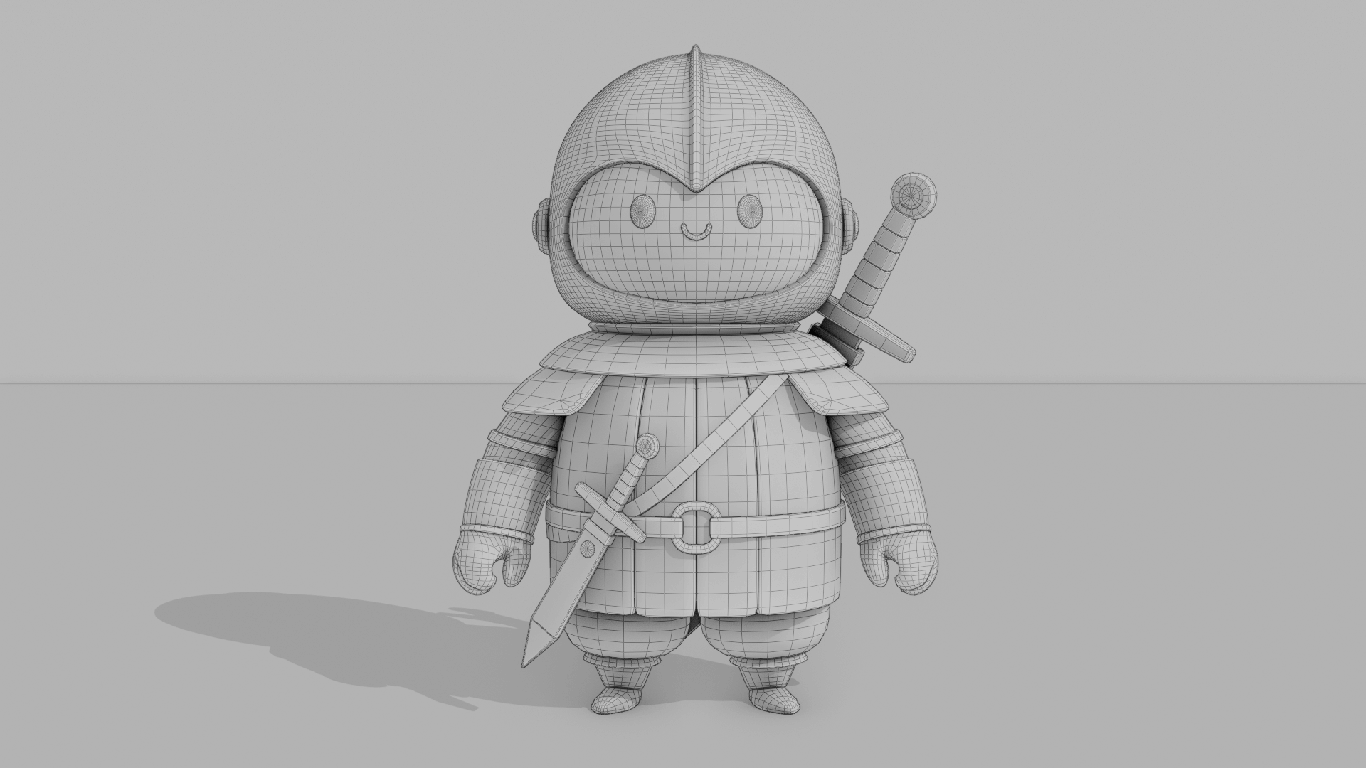 Baby Medieval Character 2 3D Render, Digital Art by PizzaAndGames