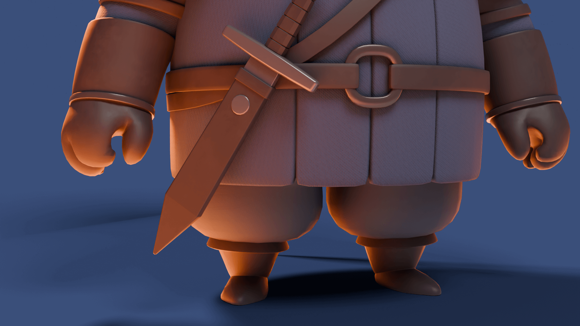 Baby Medieval Character 2 3D Render, Digital Art by PizzaAndGames