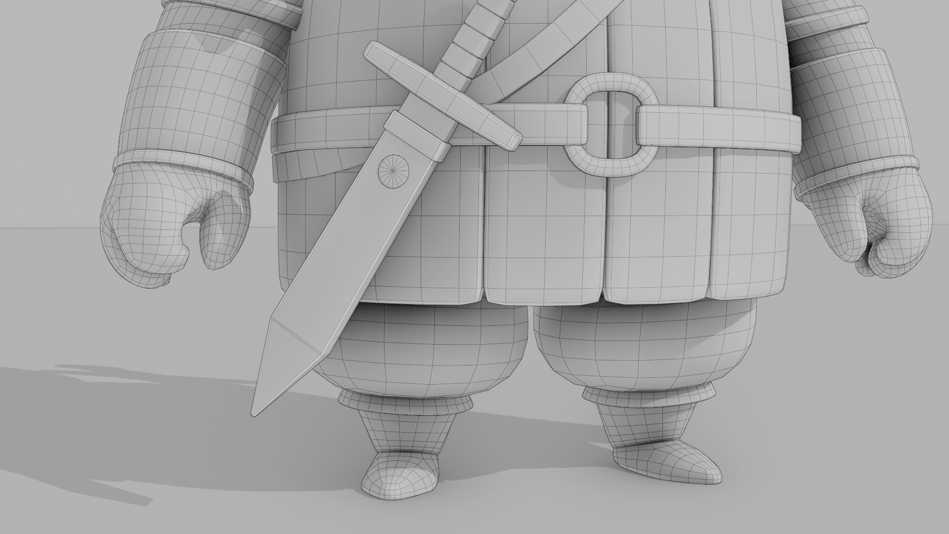 Baby Medieval Character 2 3D Render, Digital Art by PizzaAndGames