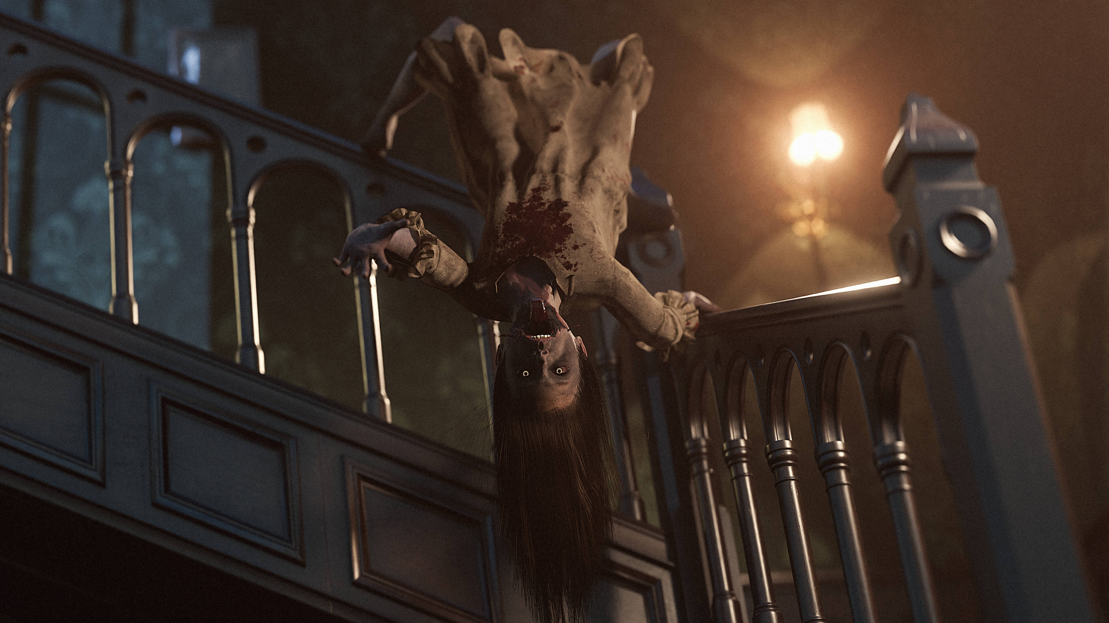 The Demon on the Stairs 3D Render, Digital Art by PizzaAndGames