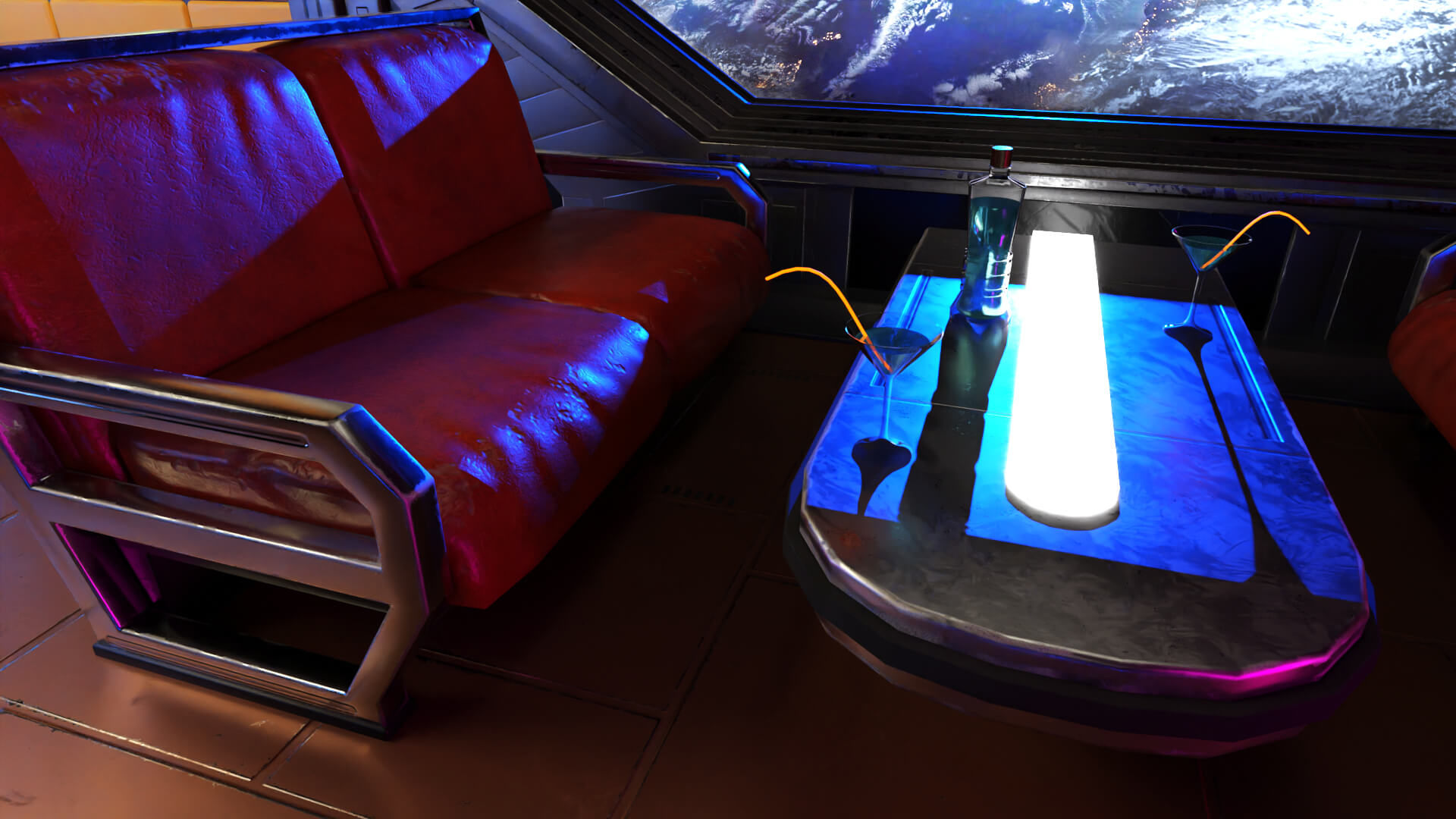 Nightclub - Futuristic Pub Ambience (Asset) 3D Model by PizzaAndGames