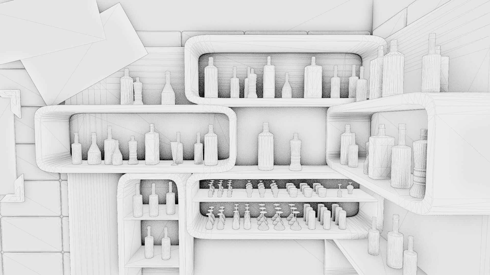 Nightclub - Futuristic Pub Ambience (Asset) 3D Model by PizzaAndGames