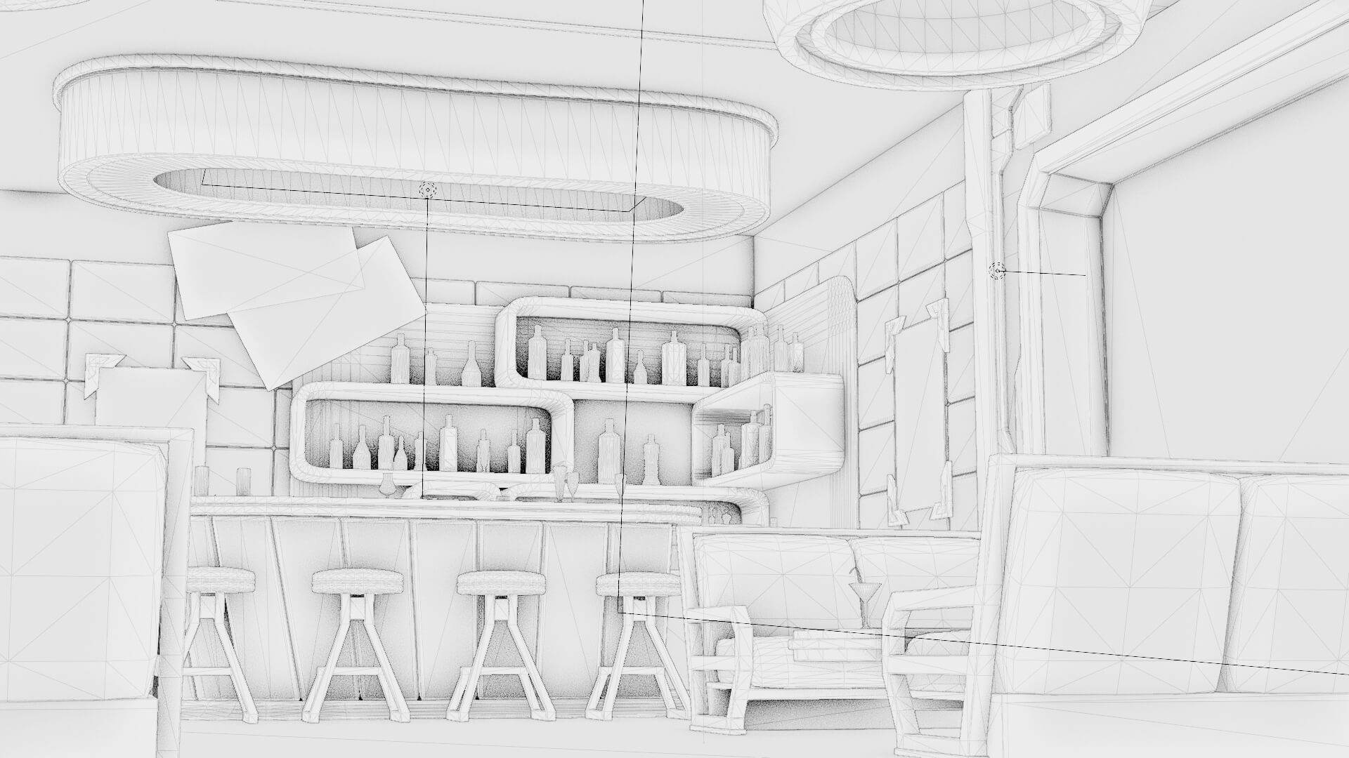 Nightclub - Futuristic Pub Ambience (Asset) 3D Model by PizzaAndGames