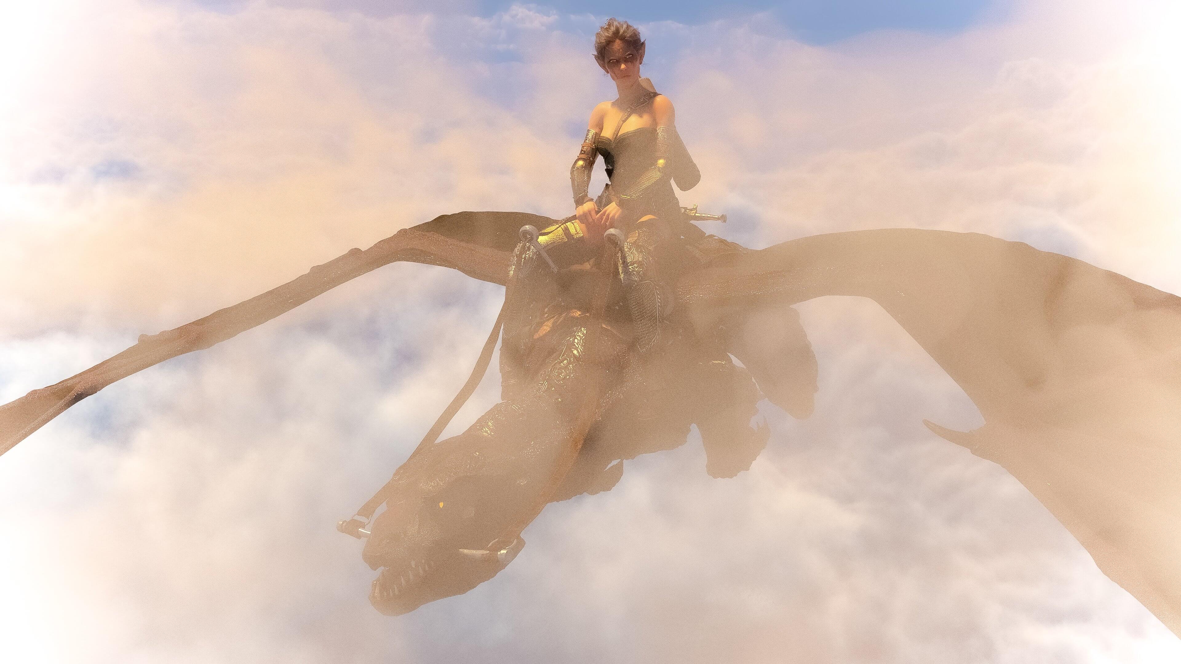 Dragon guard 3D Render, Digital Art by Pizzaundbier