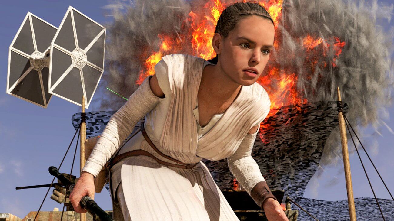 Rey 3D Render, Digital Art by Pizzaundbier