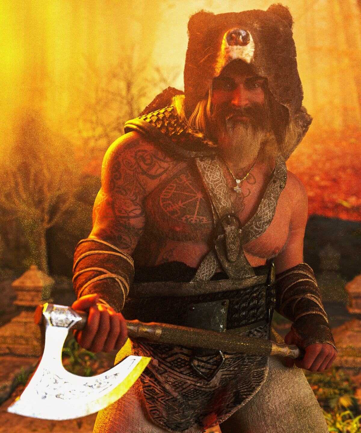The Berserker at Stamford Bridge 3D Render by Pizzaundbier