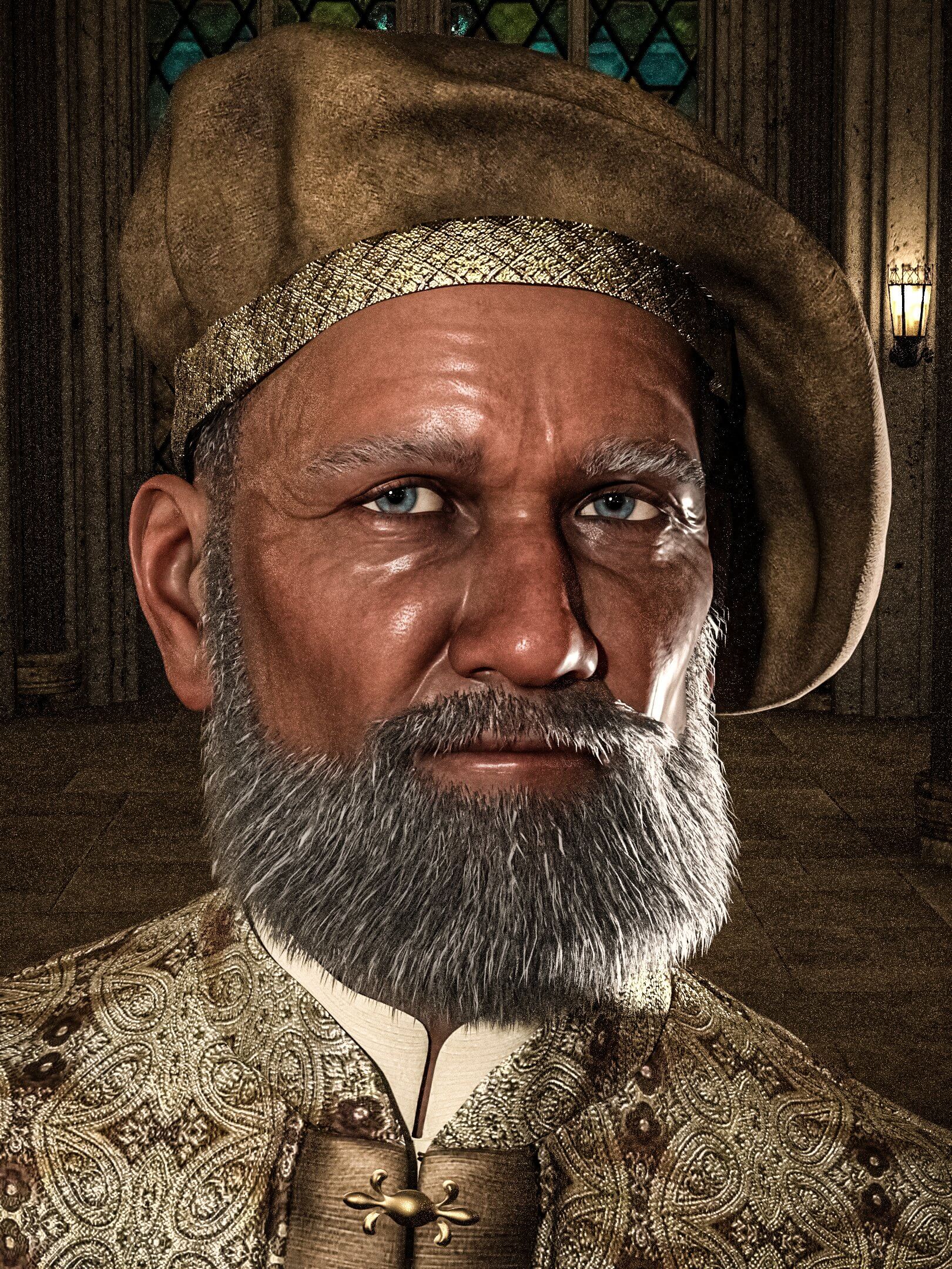 The old master 3D Render, Digital Art by Pizzaundbier