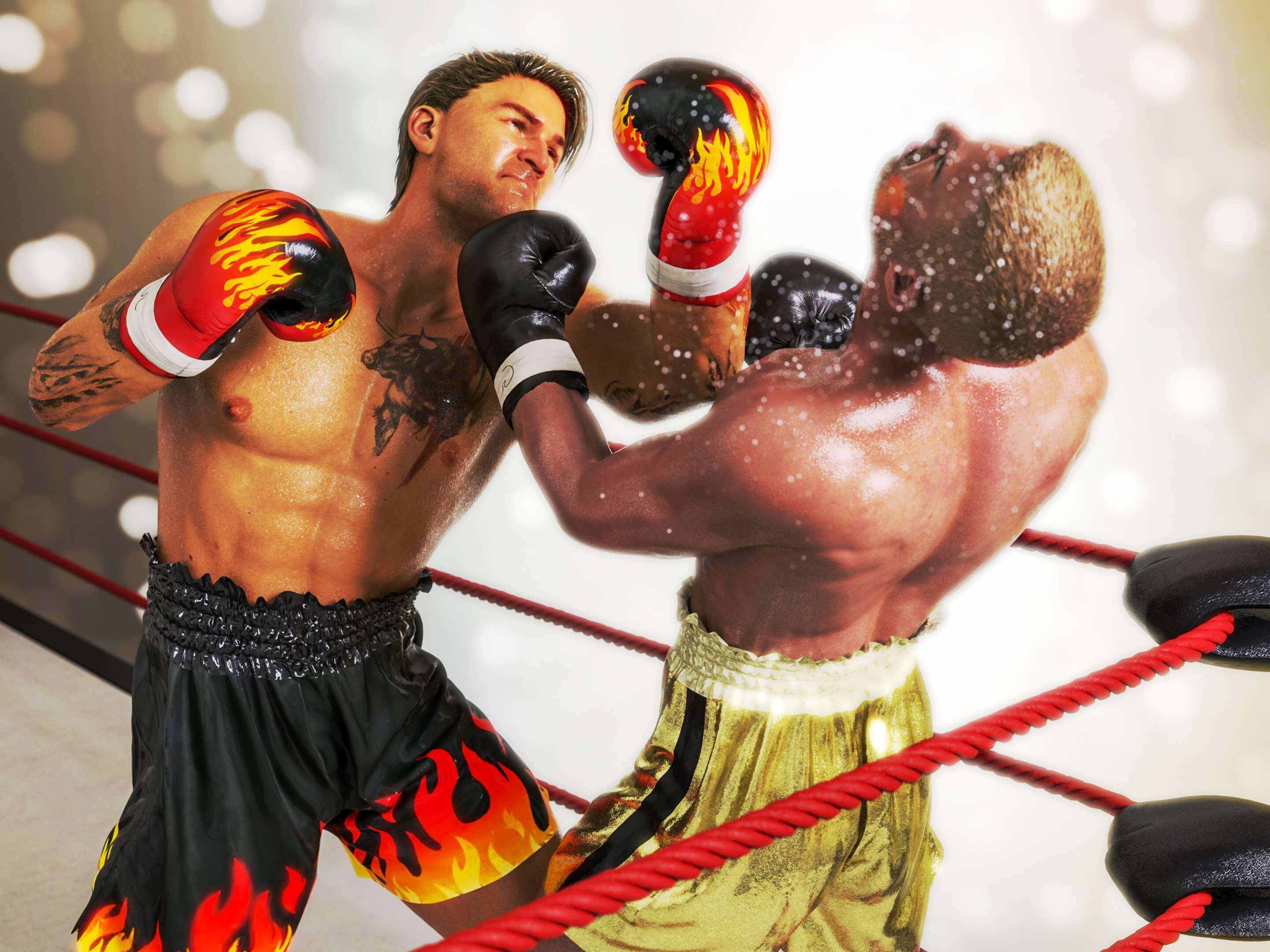 Uppercut 3D Render, Digital Art by Pizzaundbier