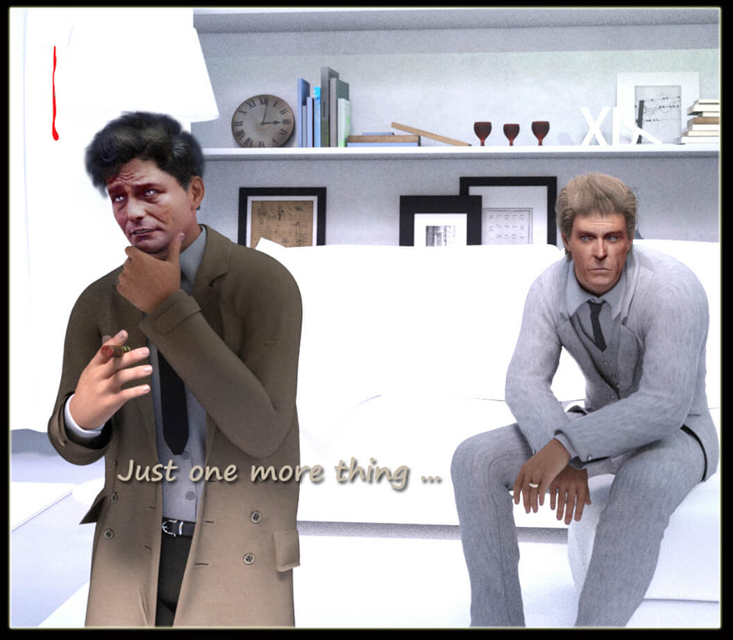 Columbo at the Top of His Game 3D Render by pjcervantes