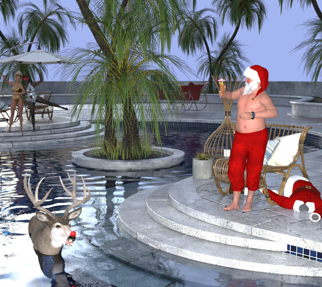 Day After Christmas 3D Render, Digital Art by pjcervantes