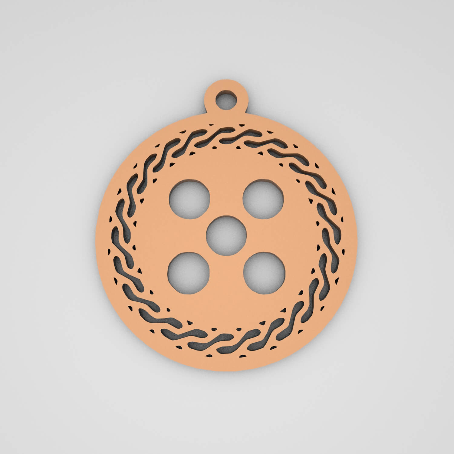 Cute Keychain Design CKD15 - 3D Print Model by pk3dstore