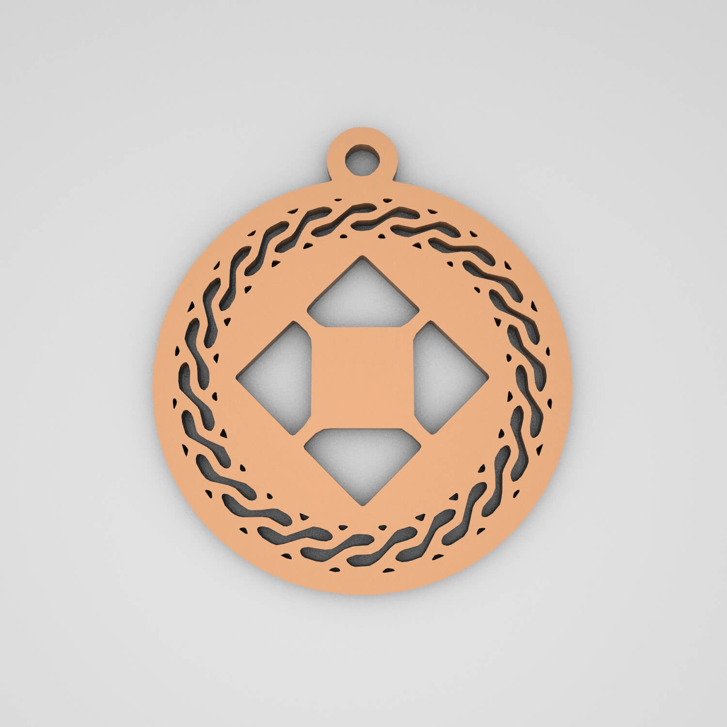 Cute Keychain Design CKD8 - 3D Print Model by pk3dstore