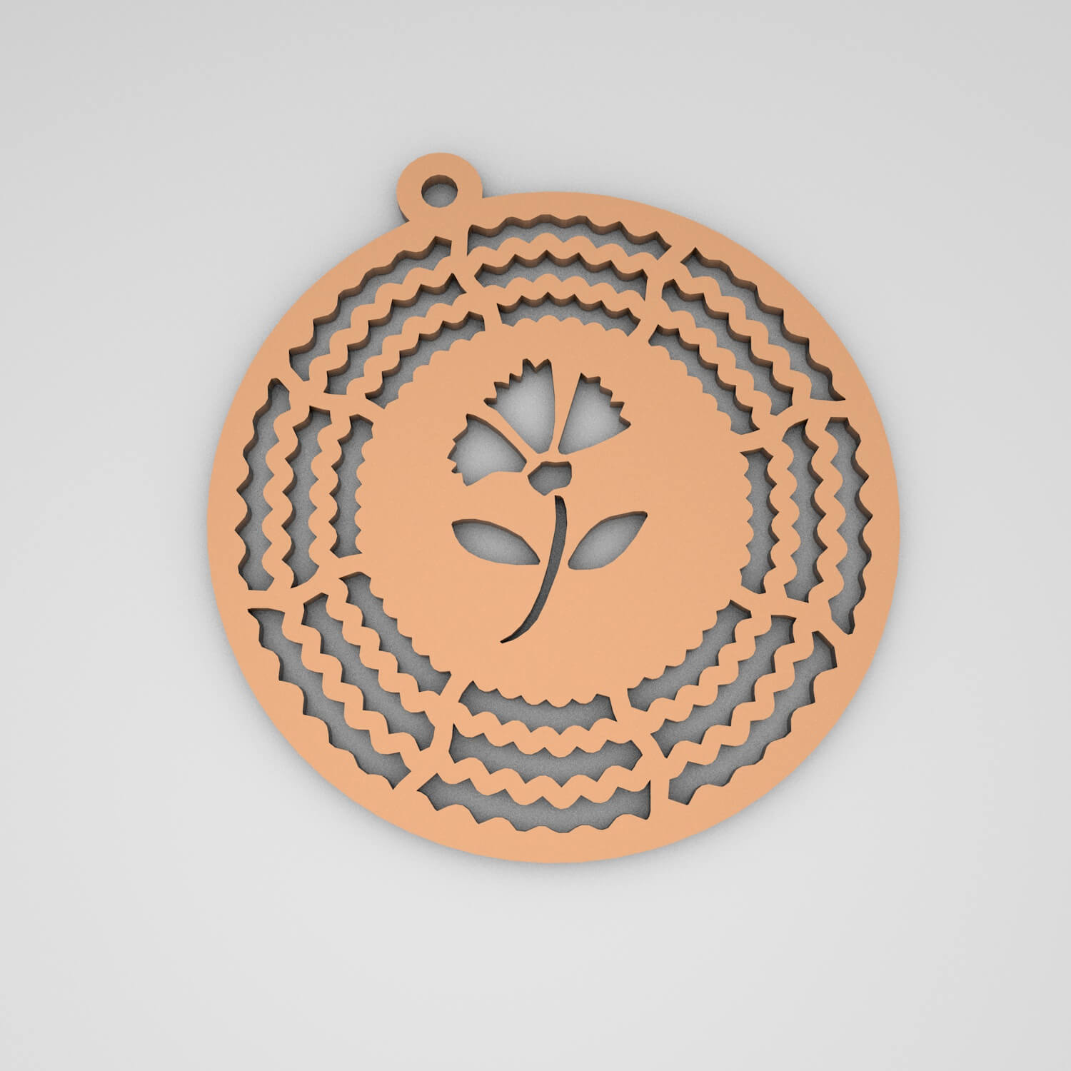 Pendant Keychain C1PK25 3D Render, Digital Art by pk3dstore