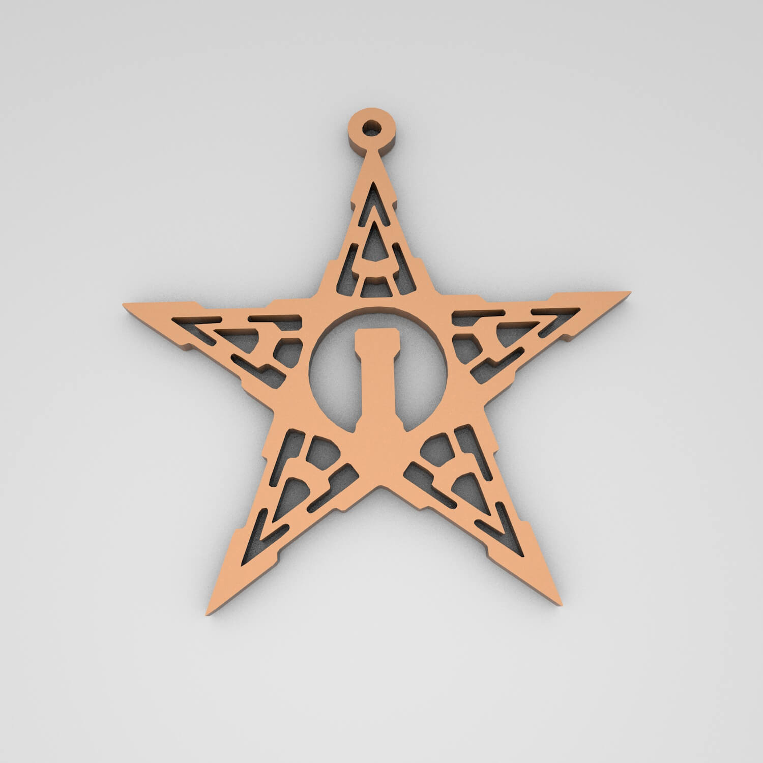 I Star Monogram Cute Keychain - 3D Print Model by pk3dstore