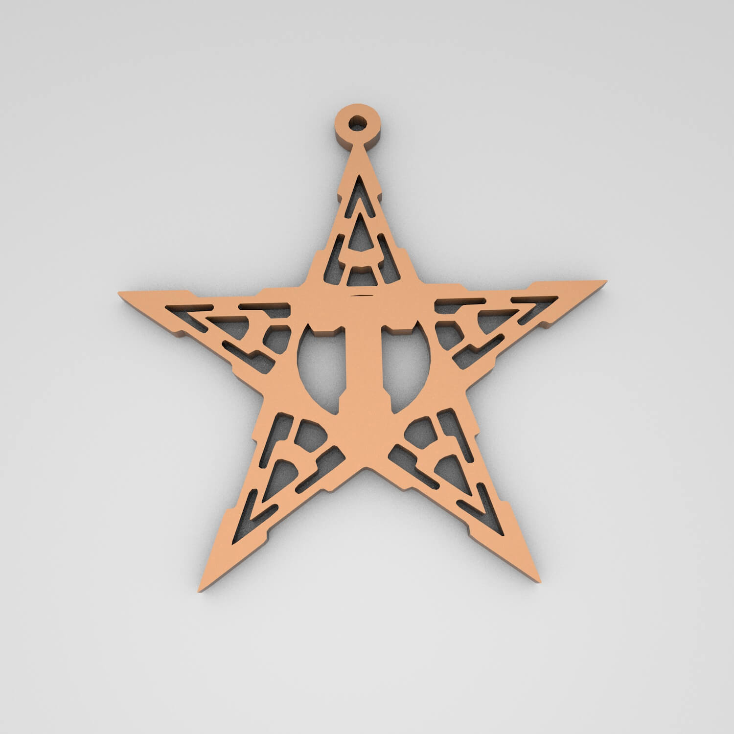 T Star Monogram Cute Keychain - Free 3D Print Model by pk3dstore