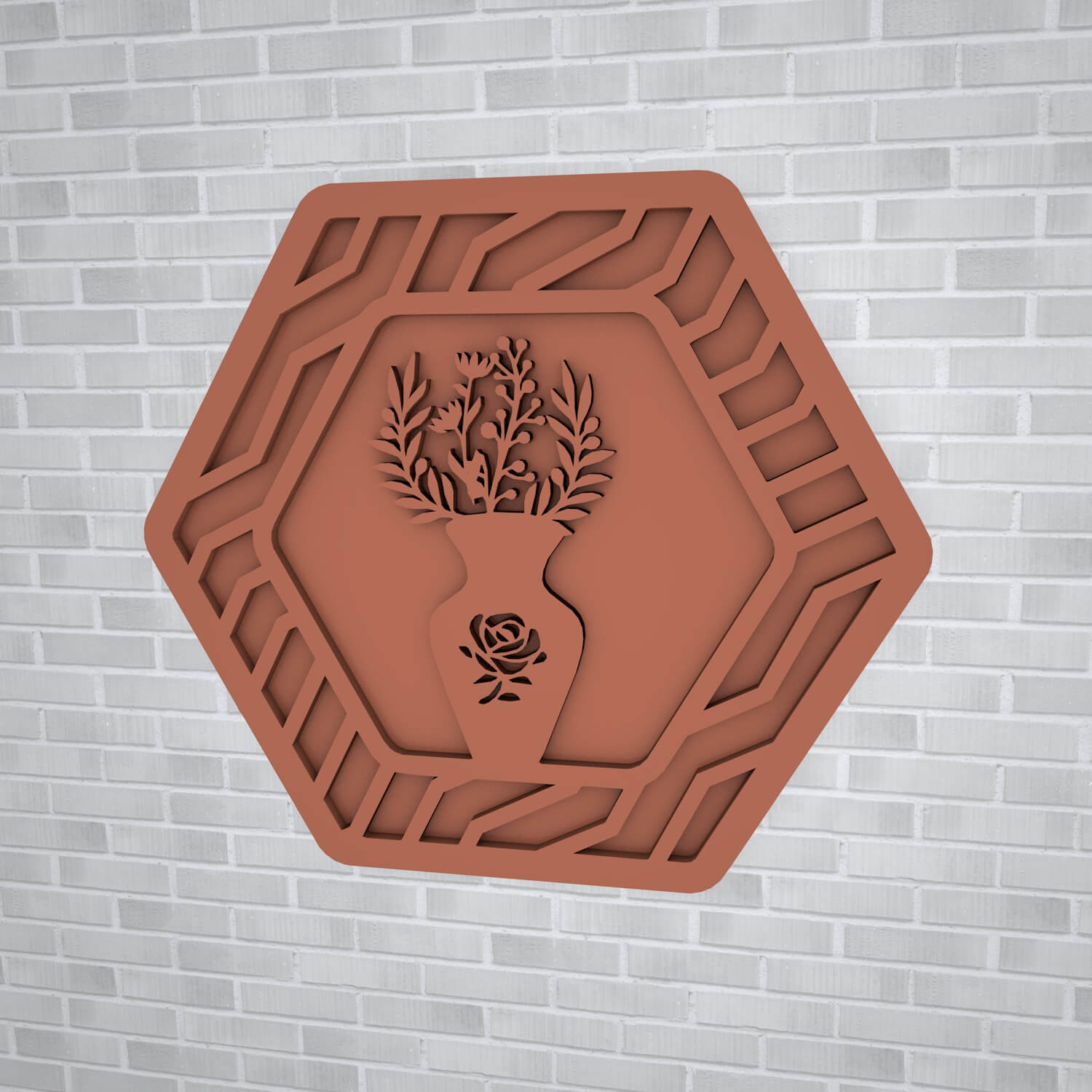 Wall Sculpture WSHD131 - 3D Print Model by pk3dstore