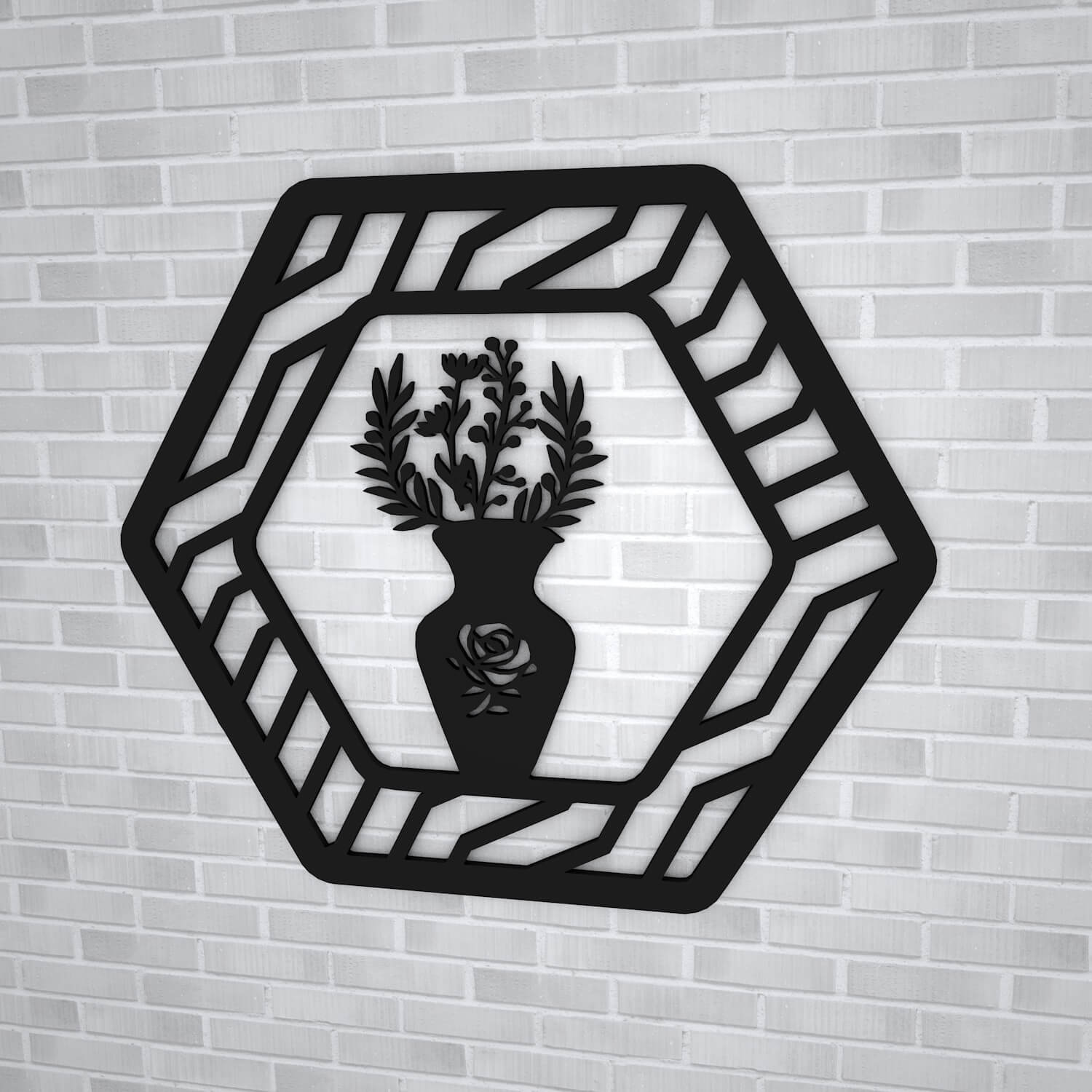 Wall Sculpture WSHD132 - 3D Print Model by pk3dstore