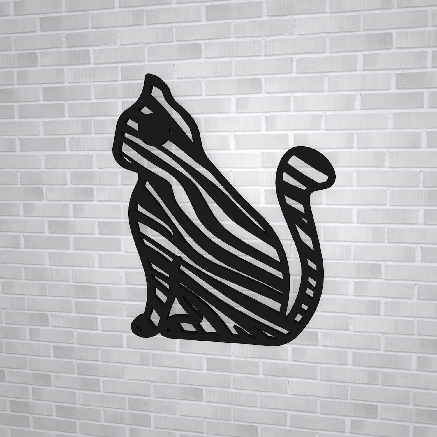 Wall Sculpture WSHD60 - 3D Print Model by pk3dstore
