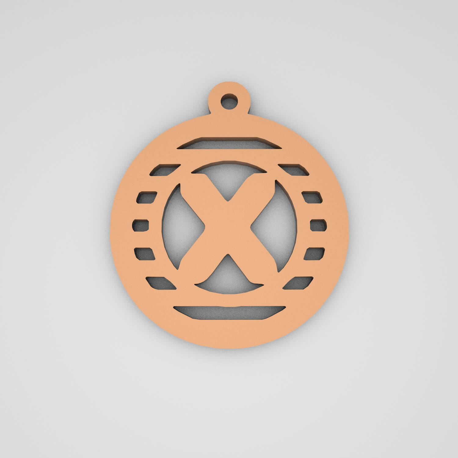 X Initial Stylish Monogram Keychain - 3D Print Model by pk3dstore