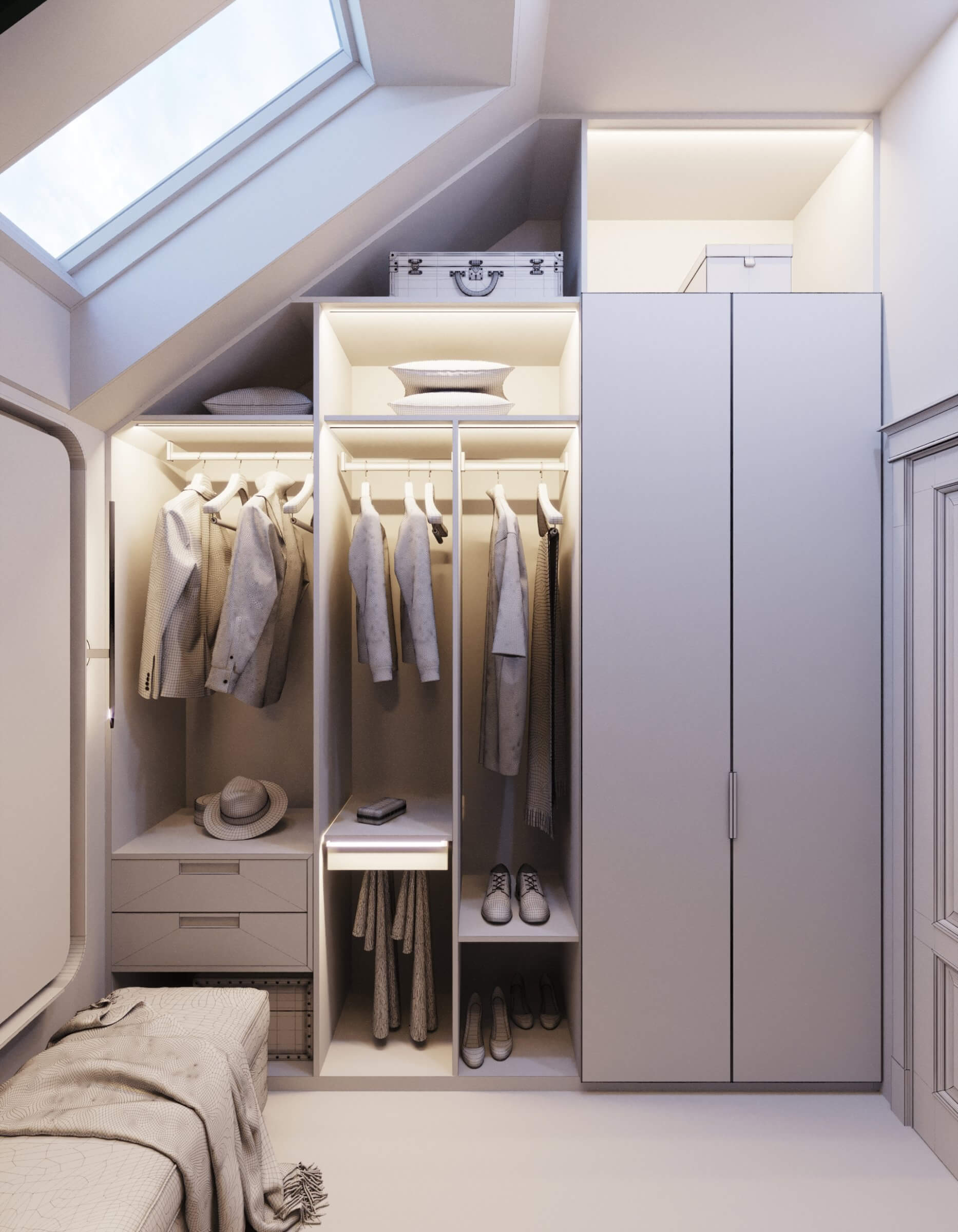 Stylish Wardrobe - 3D Model by plastik_z