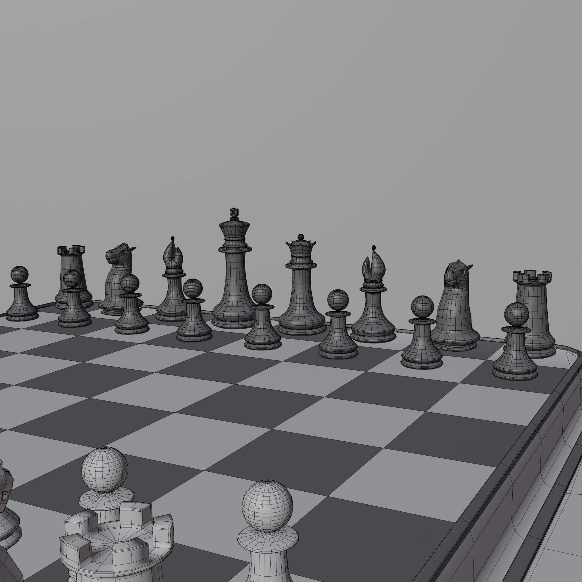 Chess Board with Figures - Daz Content by player11en