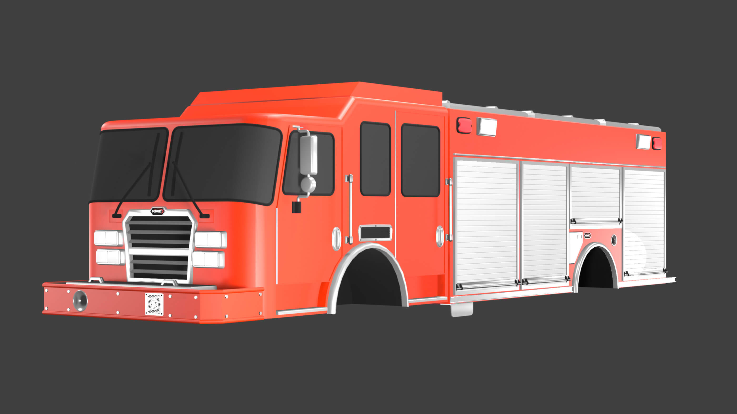 Firetruck Body - 2015 Kme Panther Rescue 3D Model by PlayerblockDev