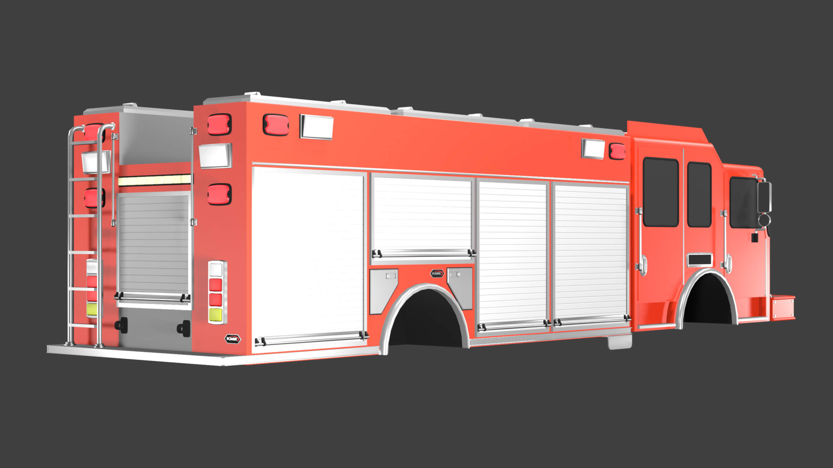 Firetruck Body - 2015 Kme Panther Rescue 3D Model by PlayerblockDev