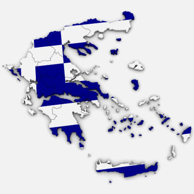 3D Political Map of Greece by Plutonius3d