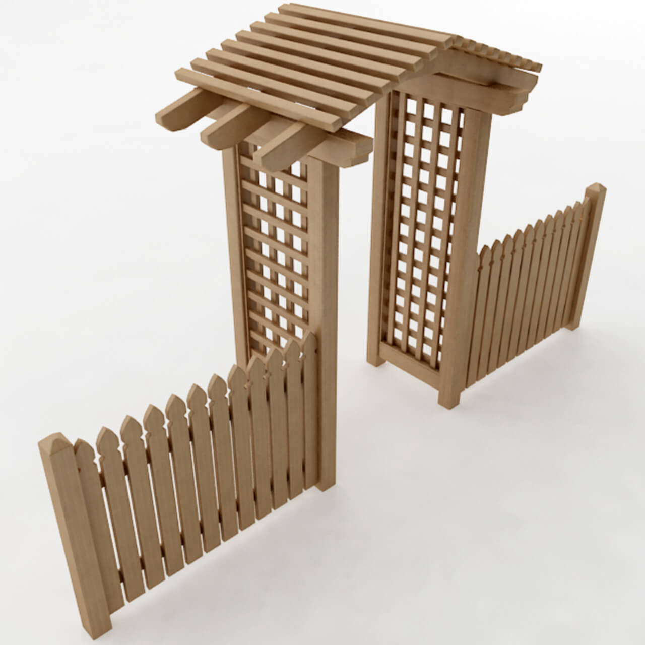Arbor Trellis Style 4 - 3D Model by Plutonius3d