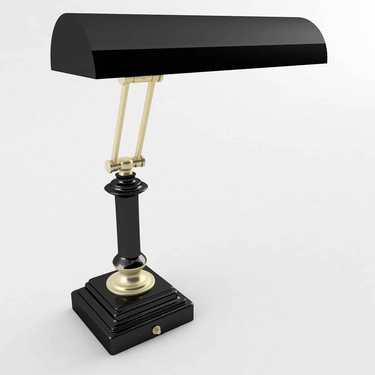 Banker Style Adjustable Lamp - 3D Model by Plutonius3d
