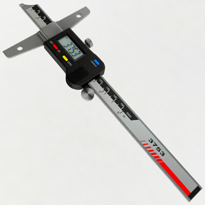 Digital Depth Gauge - 3D Model by Plutonius3d