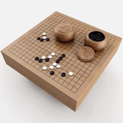 Go Game Tabletop - 3D Model by Plutonius3d