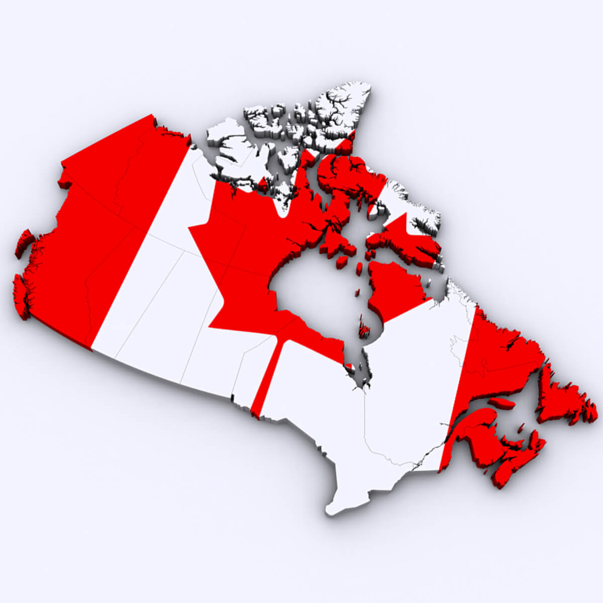 Map of Canada - 3D Model by Plutonius3d