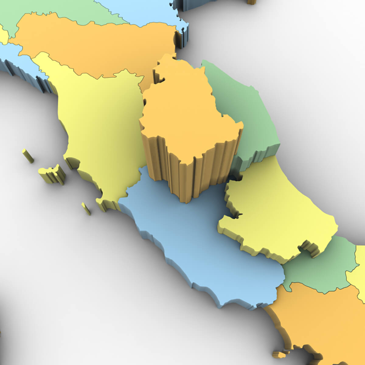 Map of Italy - 3D Model by Plutonius3d