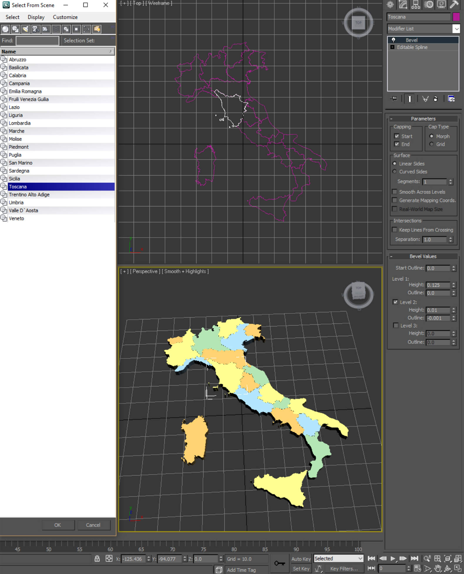 Map of Italy - 3D Model by Plutonius3d
