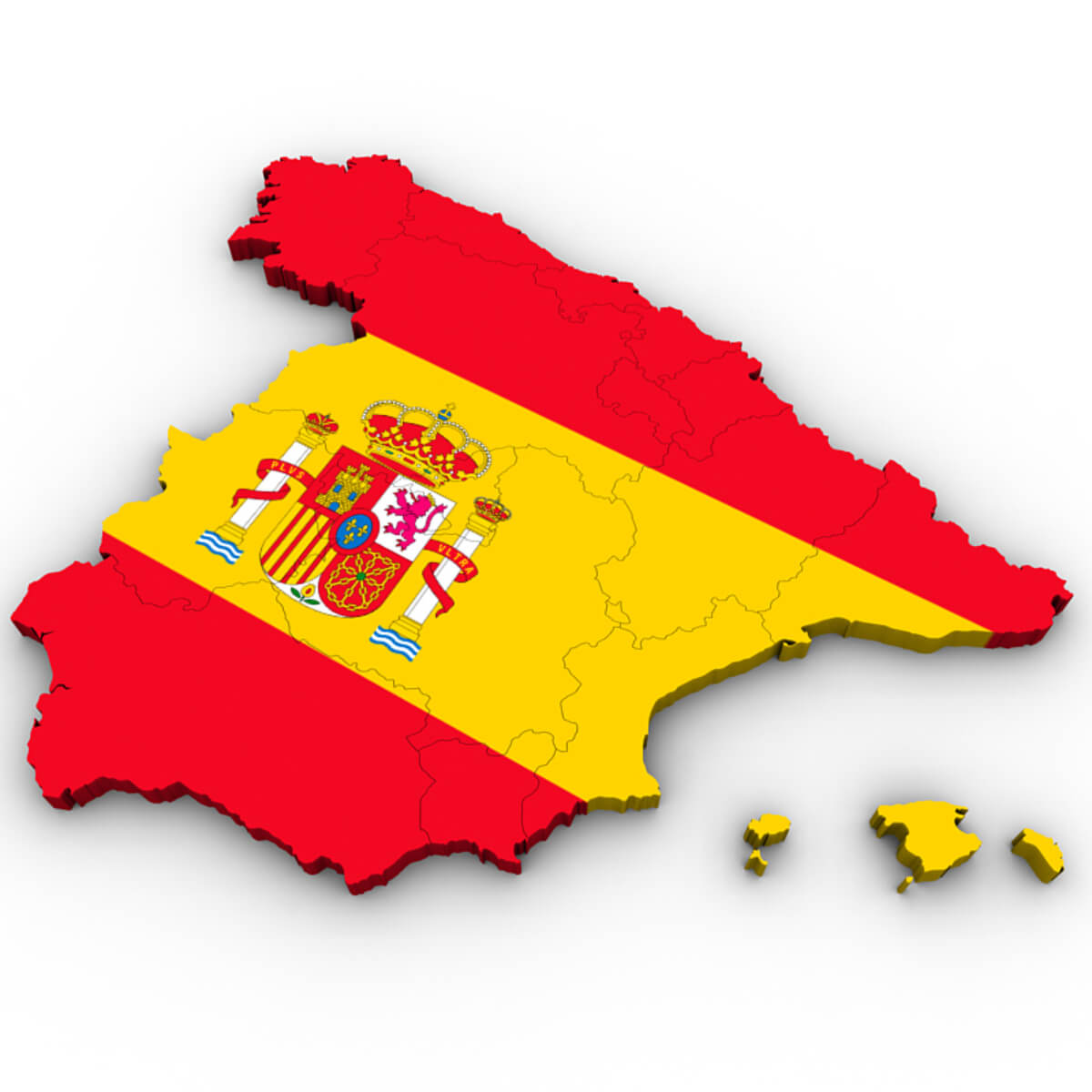 Map of Spain - 3D Model by Plutonius3d