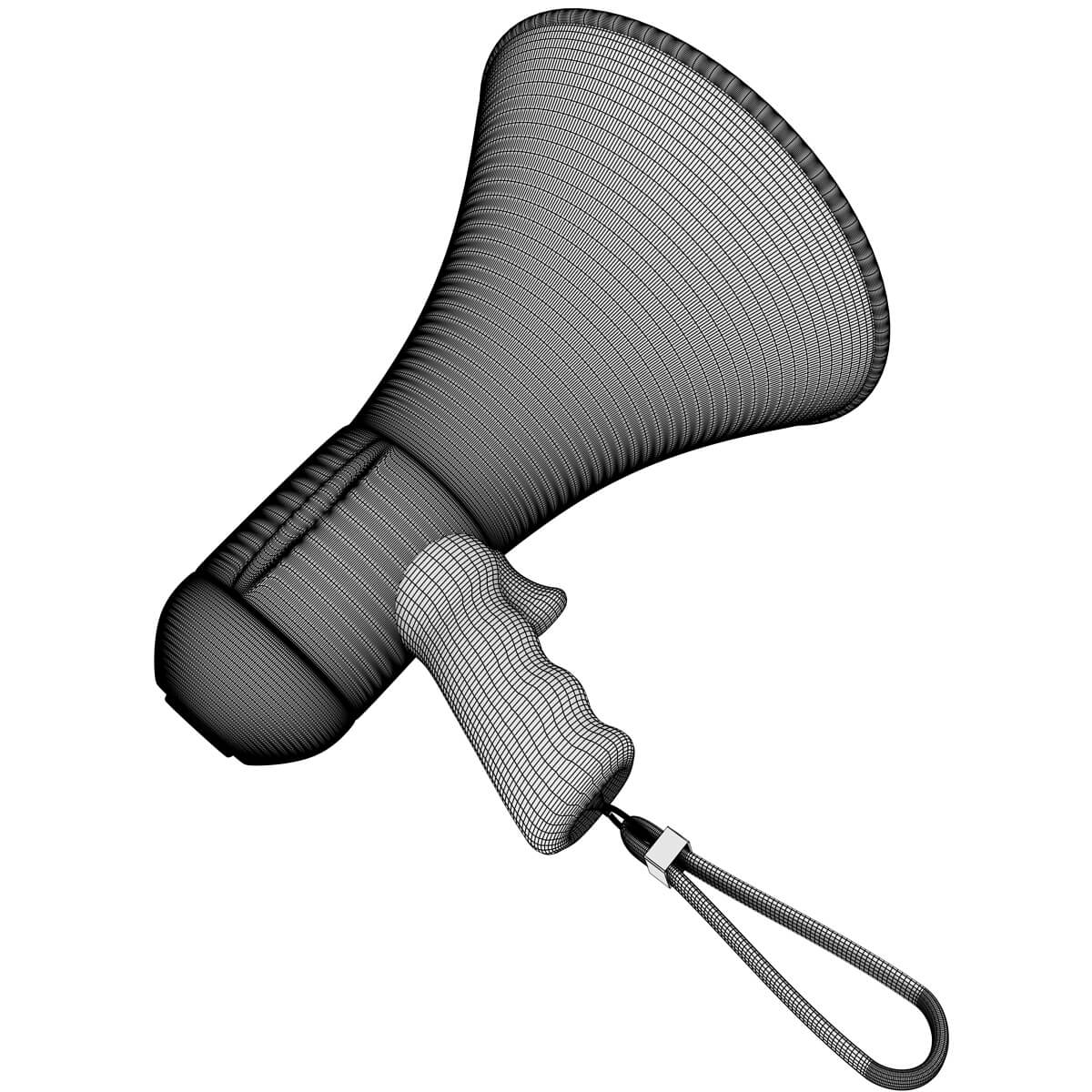 Megaphone Bullhorn - 3D Model by Plutonius3d