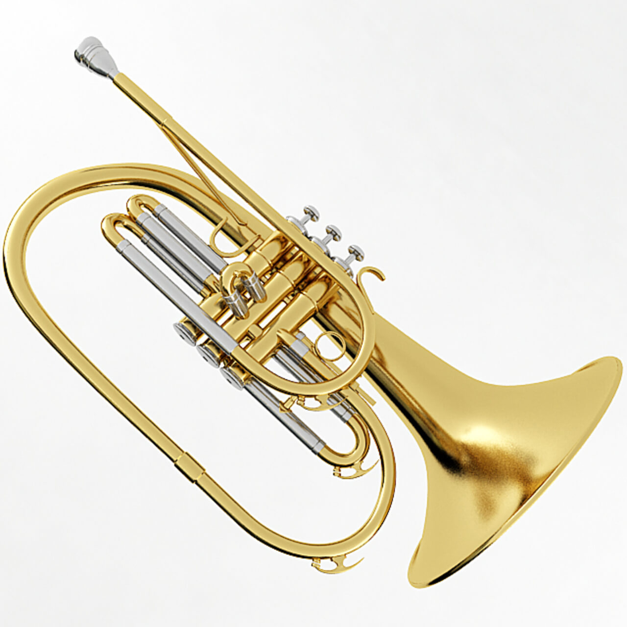 Mellophone Musical Instrument - 3D Model by Plutonius3d
