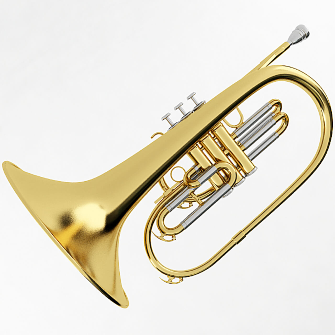 Mellophone Musical Instrument - 3D Model by Plutonius3d