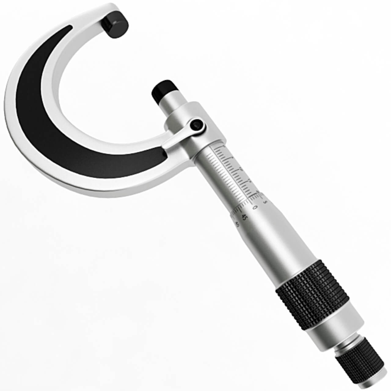 Micrometer Measuring Tool - 3D Model by Plutonius3d